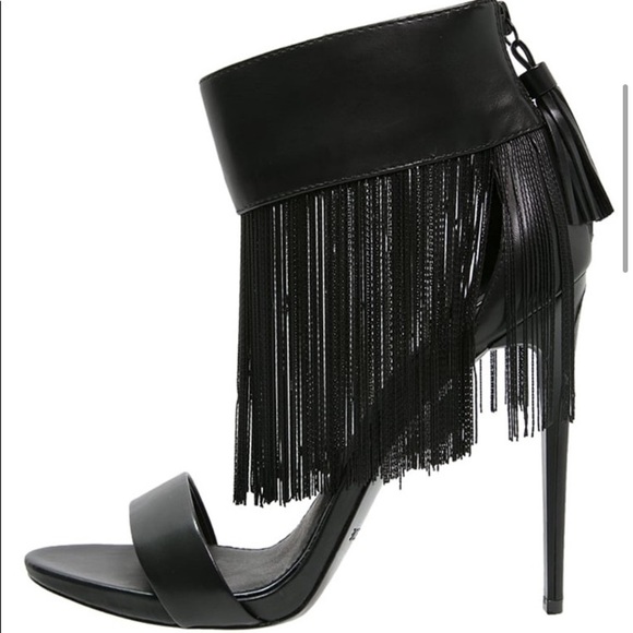 Rachel Zoe | Shoes | Hp New Rachel Zoe Vicki Fringe Mesh Stiletto Vamp ...